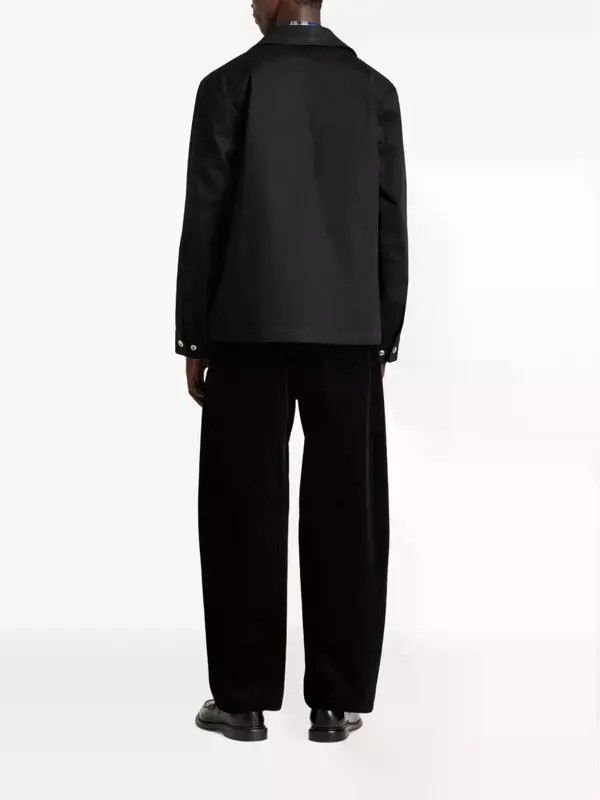 Givenchy Field Jacket In Cotton With A Checked Lining