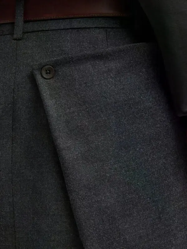 Tibi Button-detail Wrap-effect Midi Skirt