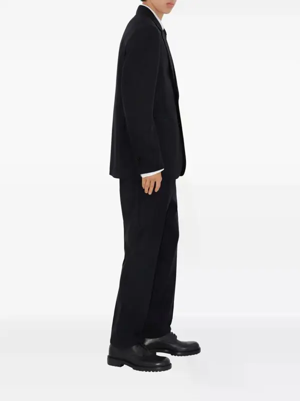 Burberry Wool Single-breasted Blazer - Blue