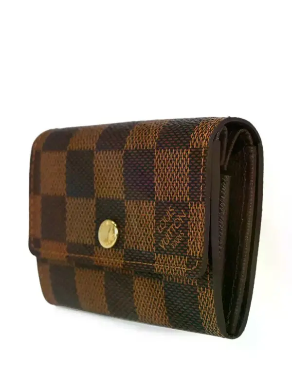 LOUIS VUITTON Porte Monnaie Plat Damier Coin Case