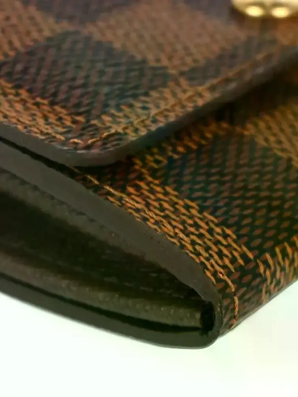 LOUIS VUITTON Porte Monnaie Plat Damier Coin Case