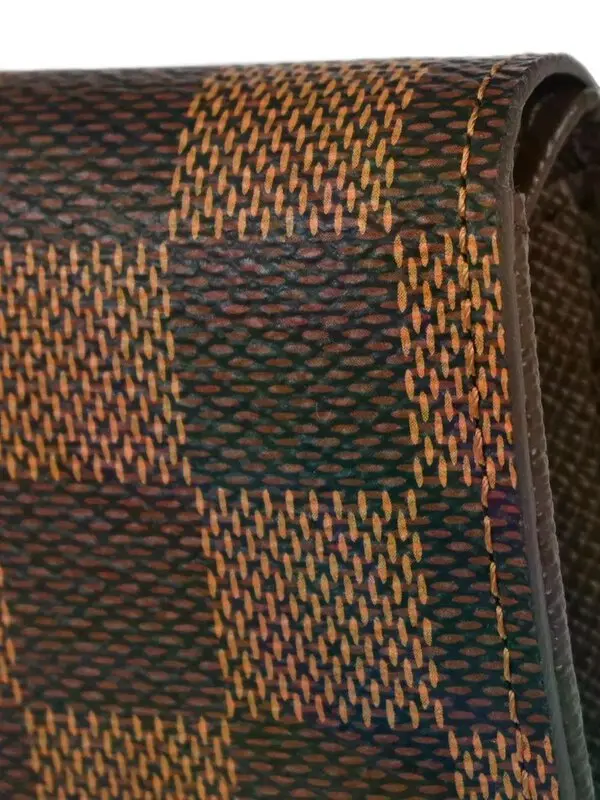 LOUIS VUITTON Porte Monnaie Plat Damier Coin Case
