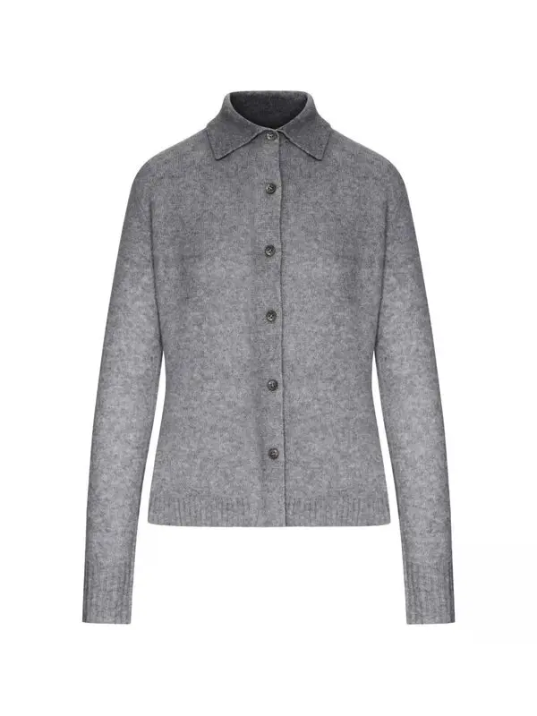 Max Mara Collared Cardigan - Grey