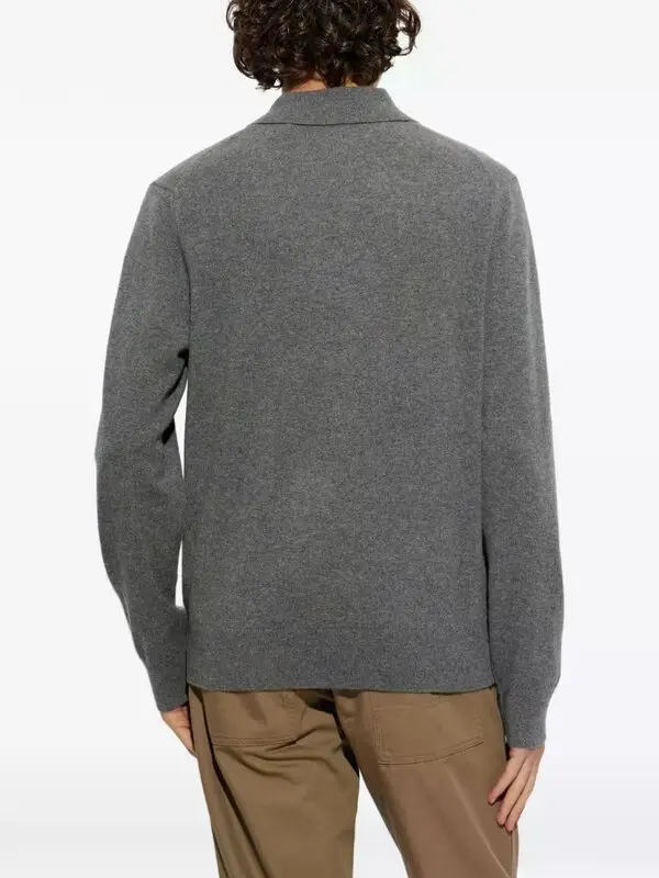 Burberry Long-sleeve Cashmere Blend Polo Shirt