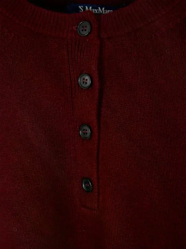 Max Mara Lisa Henley-neck Dropped-shoulder Sweater