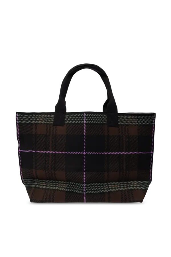 GANNI Logo Patch Tote Bag
