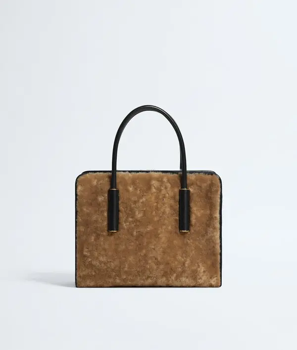 Bottega Veneta Baby Barbara Tote - Wheatfield/black