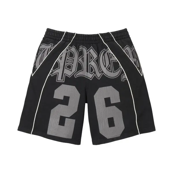 Supreme Paneled Sweatshort - Black