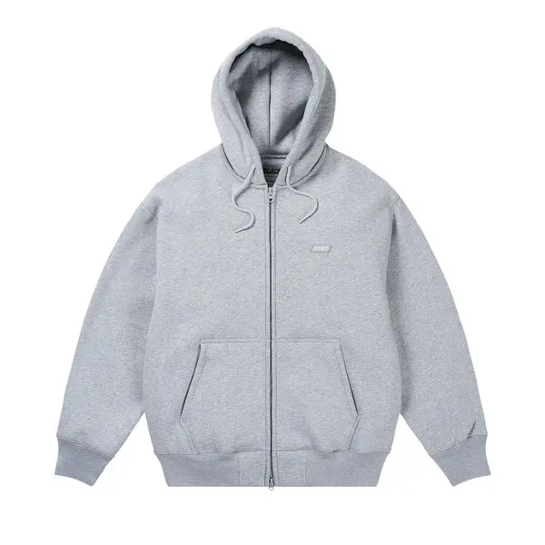 PALACE Thermal Bonded Zip Hood Marl