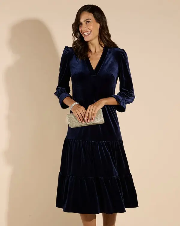 Jude Connally Maggie Dress Stretch Velvet