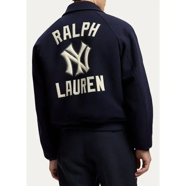 Ralph Lauren Purple Label Yankees Wool Shearling-lined Jacket - Multicolor