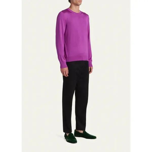 TOM FORD Steven Velvet Formal Loafers