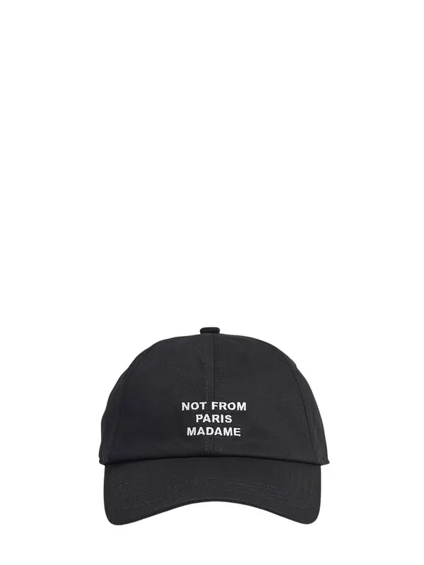 Drole De Monsieur Mini Hat In 100% Cotton - Black