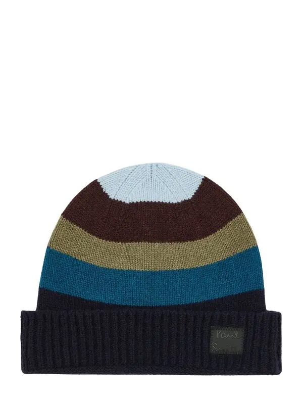 Paul Smith Lambswool Fedora Hat - Navy
