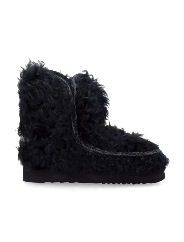 Mou Shearling-lined Platform Boot - Nero