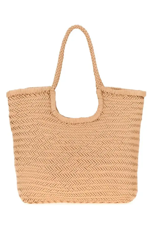 Dragon Diffusion Peach Leather Mini Salto Shopping Handbag