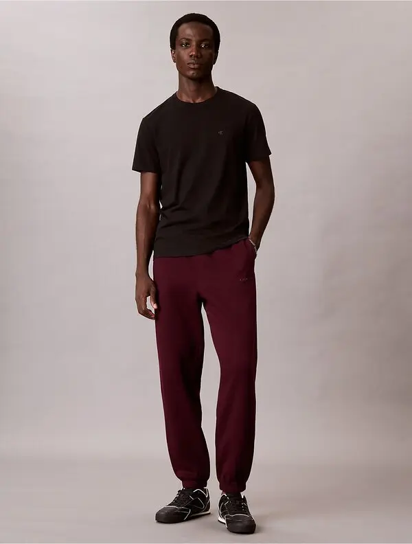 Calvin Klein Fleece Standard Logo Joggers - Raspberry Truffle