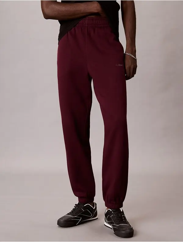 Calvin Klein Fleece Standard Logo Joggers - Raspberry Truffle
