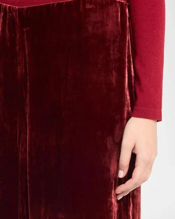 Eileen Fisher Wide-leg Velvet Pants