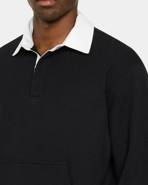 Givenchy Apos;s Coutoure Seam Polo Sweatshirt - Black