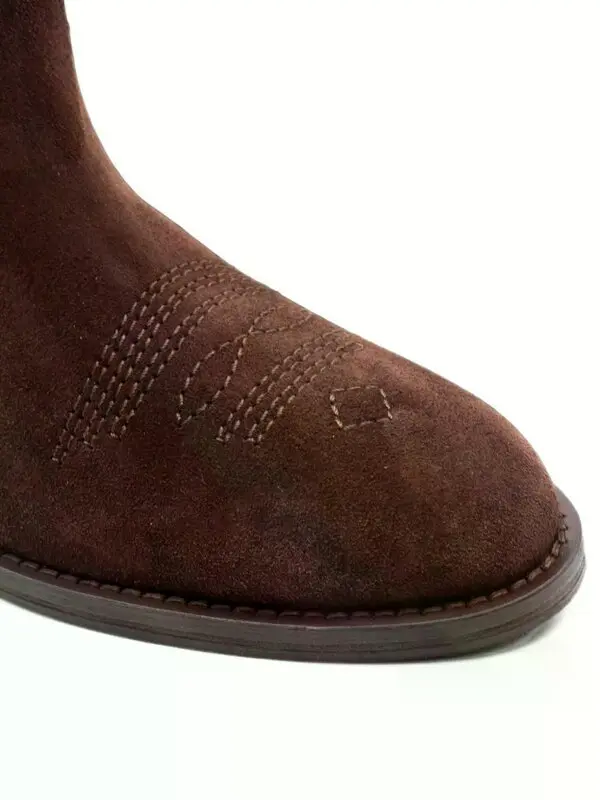 VIA ROMA 15 Suede Cowboy Boots