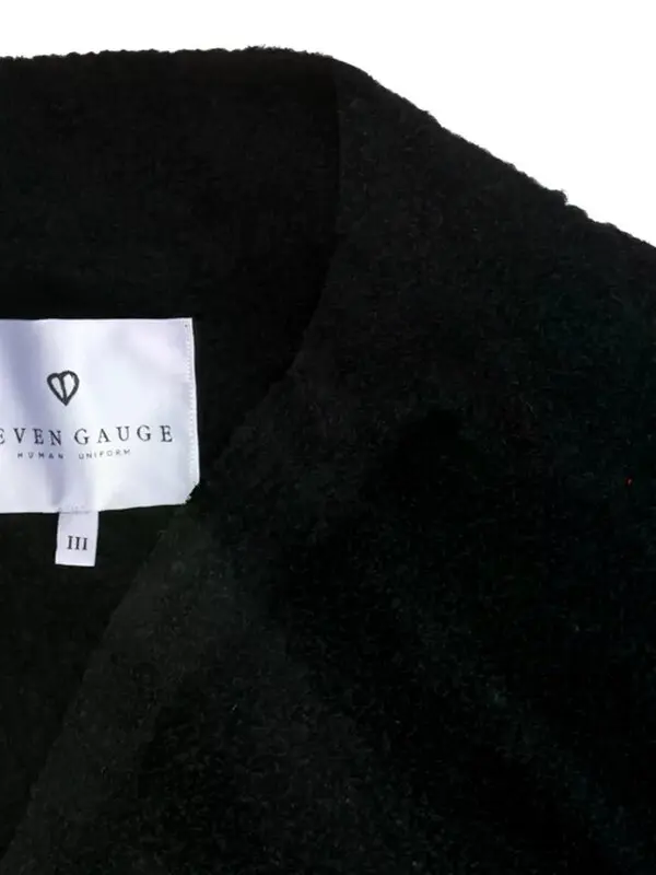 SEVEN GAUGE Bouclé-knit Polo-collar Sweater