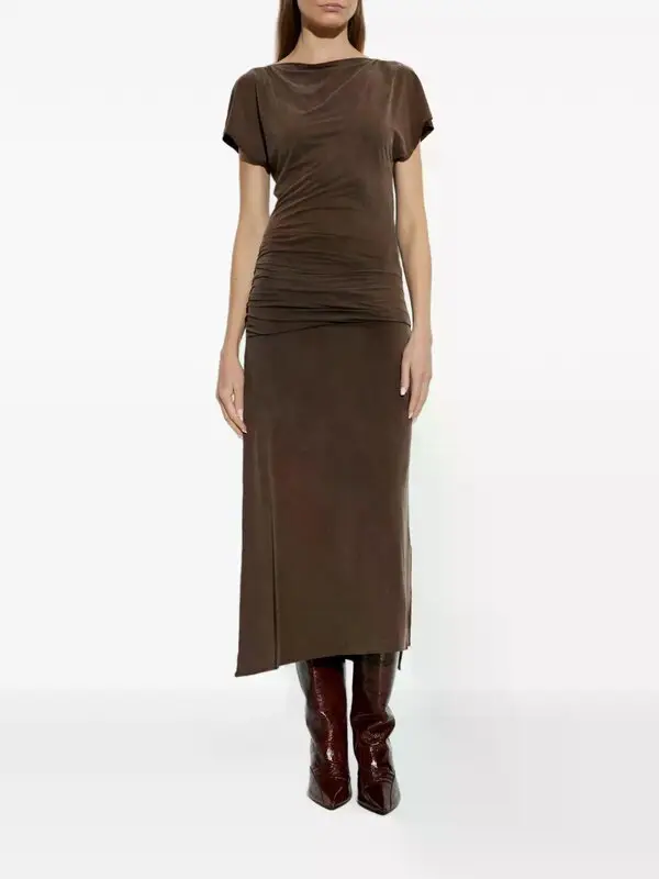 IRO PARIS Excess Ruched Midi Dress