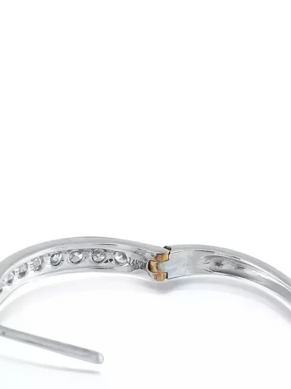 LB EXCLUSIVE Hoop Diamond Earrings