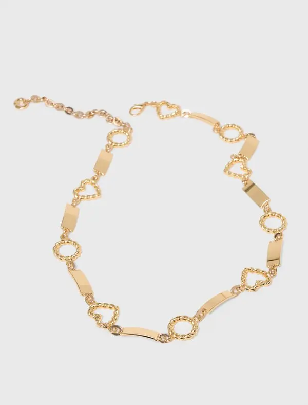 Maje Twisted Gold Chain Belt