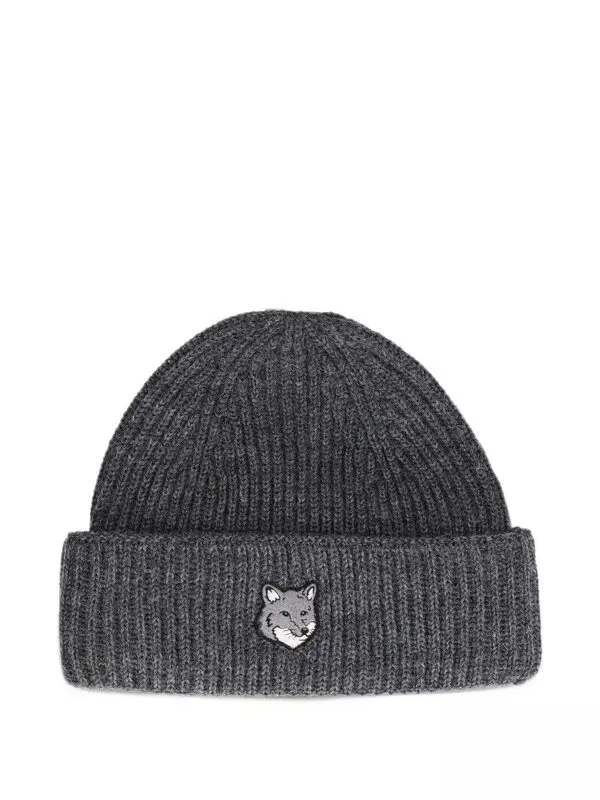 Maison Kitsuné Fox Head Beanie Hat