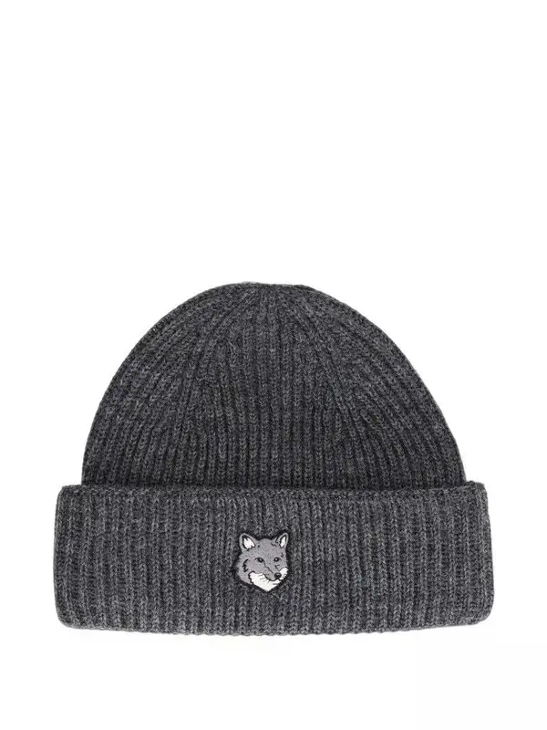 Maison Kitsuné Fox Head Beanie Hat