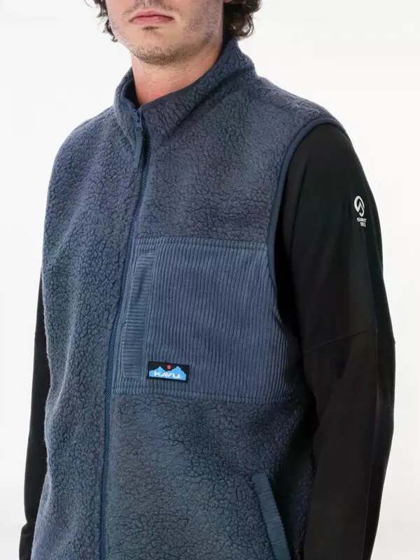 KAVU Cooper Fleece Corduroy-panel Gilet