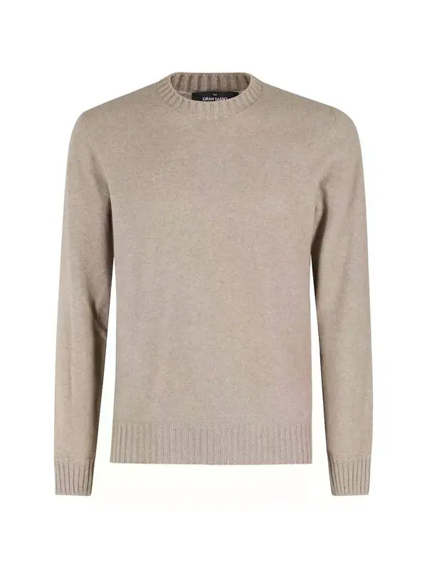 GRAN SASSO Crew-neck Ribbed-trim Sweater