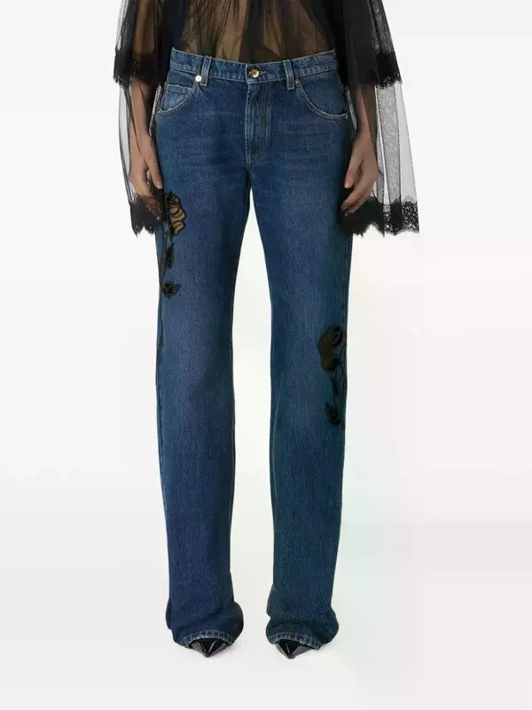 Blumarine Embroidered Jeans