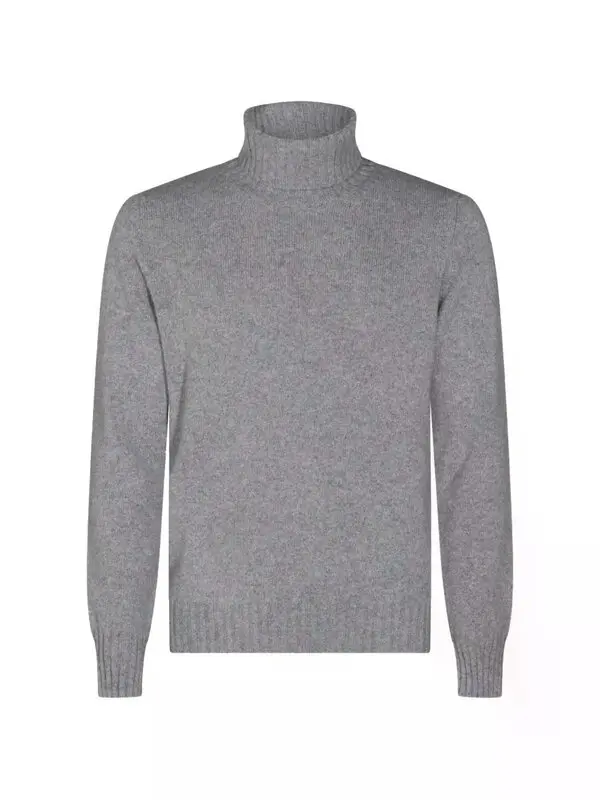 PIACENZA CASHMERE 1733 Ribbed-knit Roll-neck Sweater - Grey