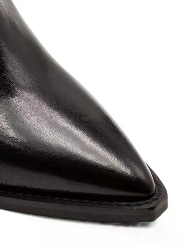 JULIE DEE Pointed-toe Texan Ankle Boots