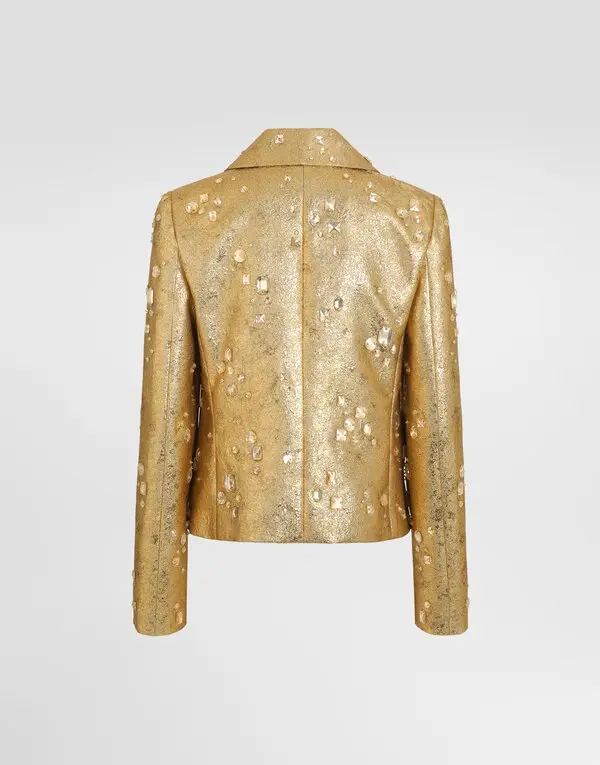 Dolce & Gabbana Jacquard Jacket With Embroidery