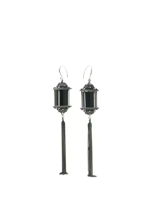 ANN DEMEULEMEESTER Suse Lantern Chain-fringe Earrings - Silver