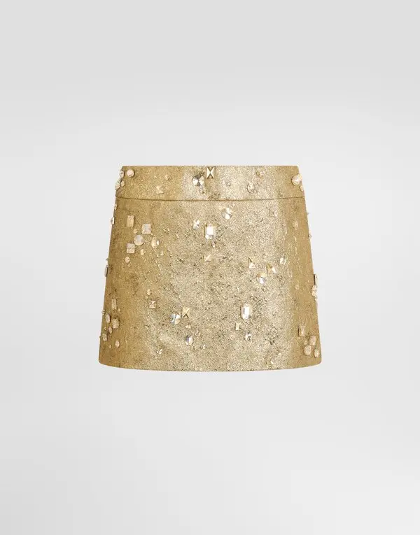 Dolce & Gabbana Jacquard Skirt With Embroidery