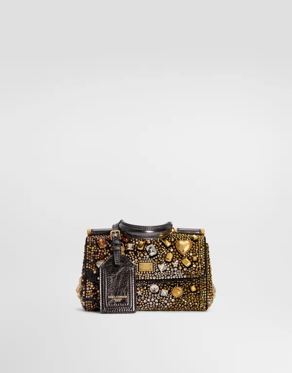 Dolce & Gabbana Mini My Sicily Handbag In Satin - Multicolor
