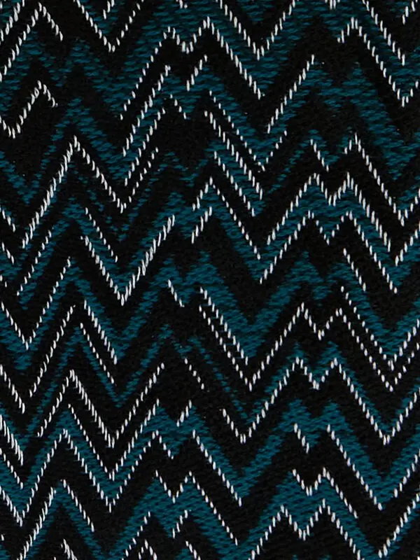 Missoni Wool Zig Zag Scarf With Contrast Trim