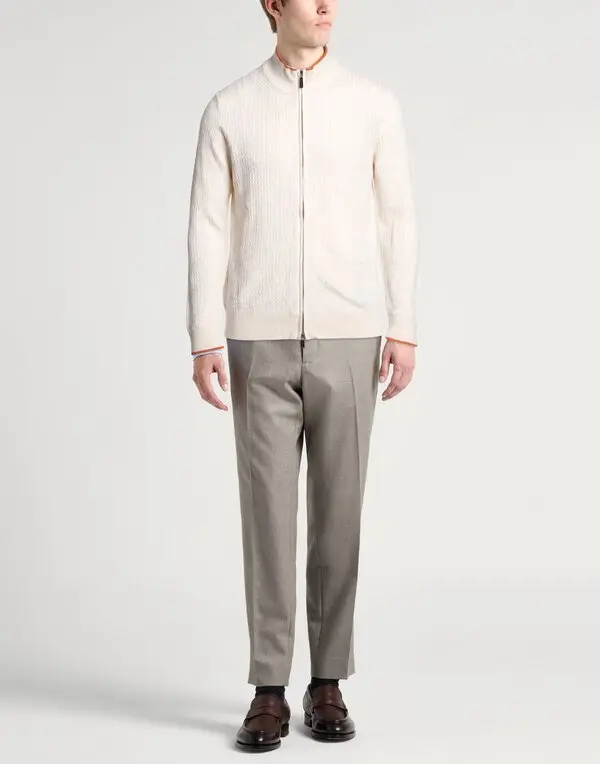 MOORER Cardigan Ivory Size Wool, Silk