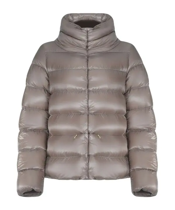 Herno Quilted High-neck Down Jacket - Gray