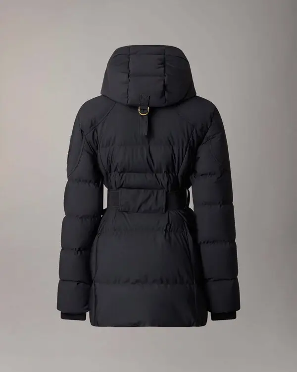 Moose Knuckles 3q Belted Hooded Down Jacket