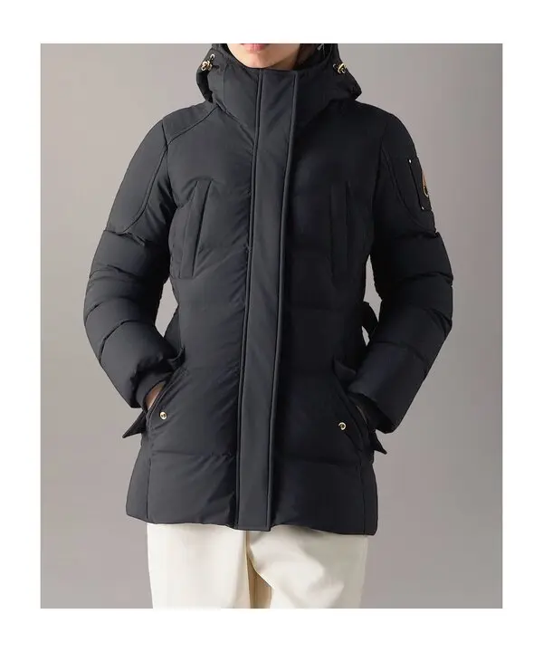 Moose Knuckles 3q Belted Hooded Down Jacket