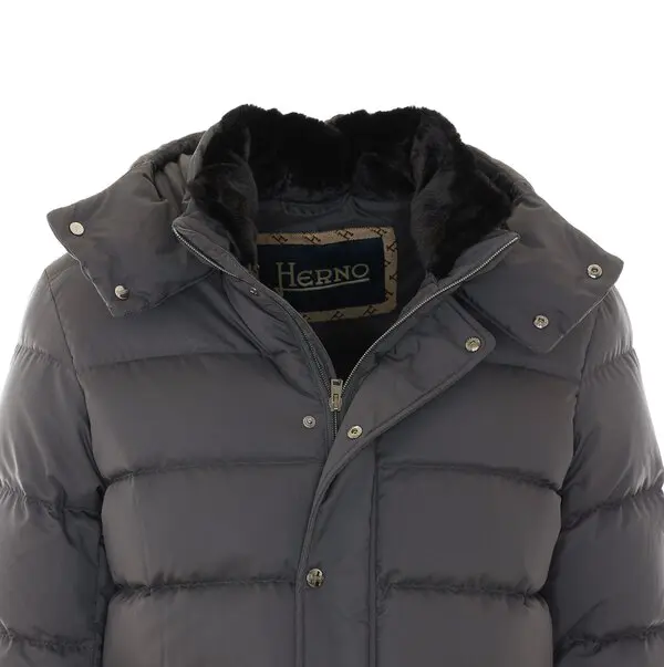 Herno Long-sleeved Hooded Down Jacket