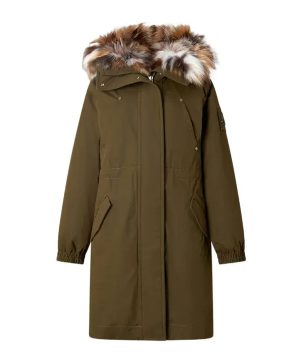 Moose Knuckles Pioneer Fur Down Parka - Combat