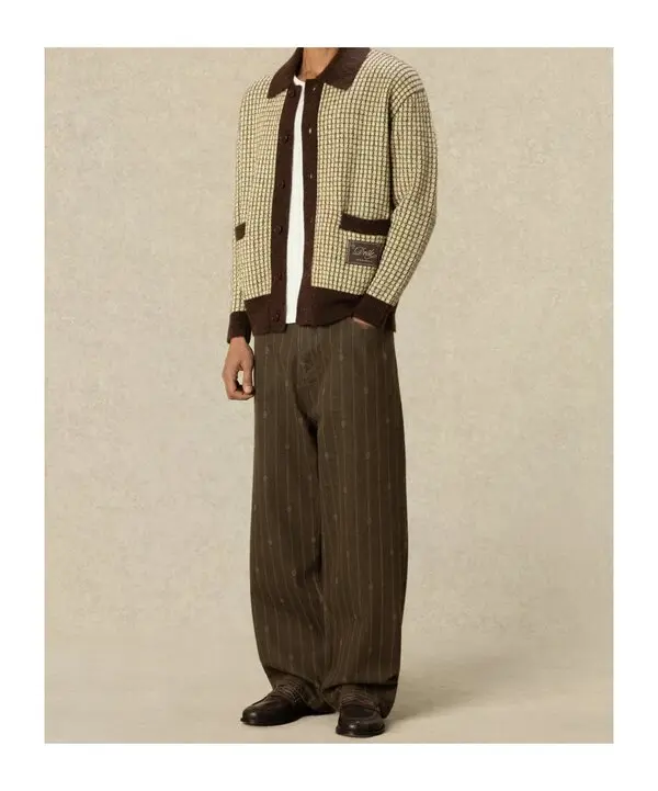 Drole De Monsieur Drôle De Waffle Knit Cardigan