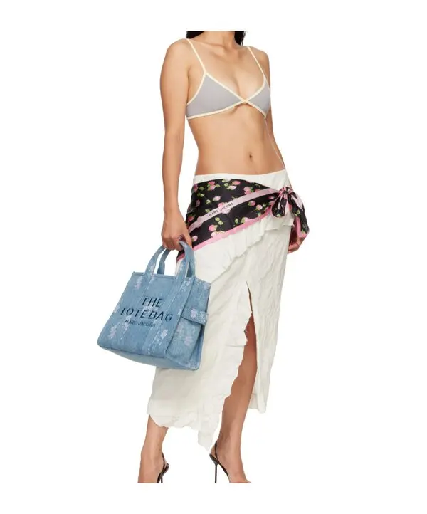 Marc Jacobs Floral-print Denim Tote Bag