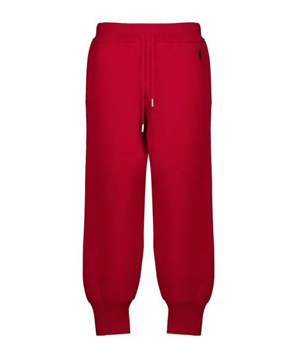 AMI Paris De Coeur Patch Knit Joggers